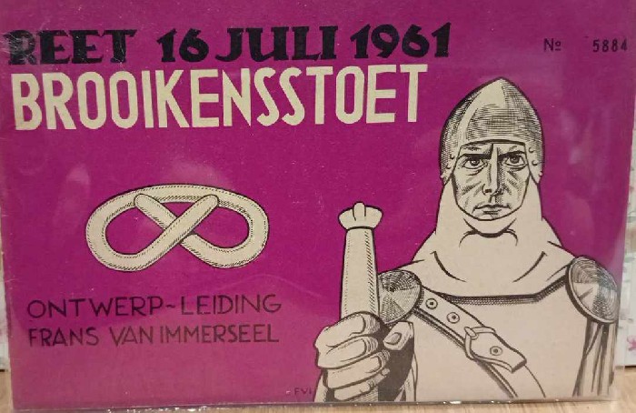 Reet , Brooikensstoet 1961 met tekeningen van Frans van Immerseel ...