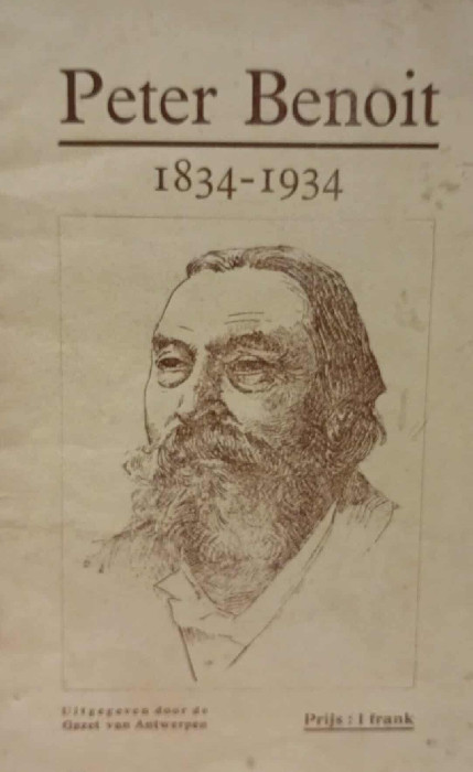 herdenkings brochure Peter Benoit 1834 - 1934 :: Vlaams Historisch Archief