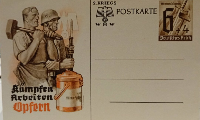 Postkaart Derde Rijk 1933 - 1945 / Winterhilfswerke Oorlogskaart - B 14 ...